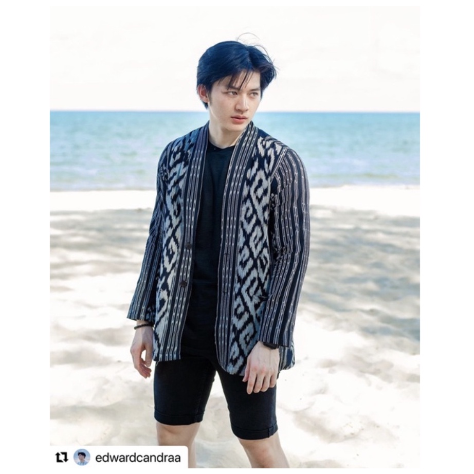 Jual OUTER JEJAKA TENUN PRIA GRANITO.ID KIMONO TENUN // PRIA VEST PRIA ...