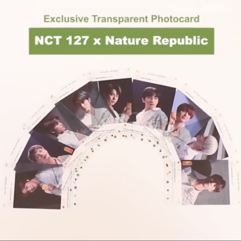 Jual TRANSPARENT PC NCT 127 NATURE REPUBLIC [TAEYONG JOHNNY DOYOUNG ...