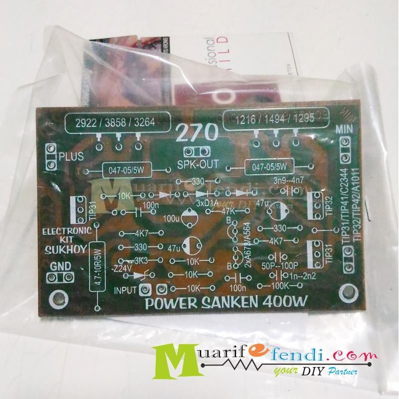 Jual PAKET DIY Power Amplifier 400 Watt Sukhoy | Shopee Indonesia