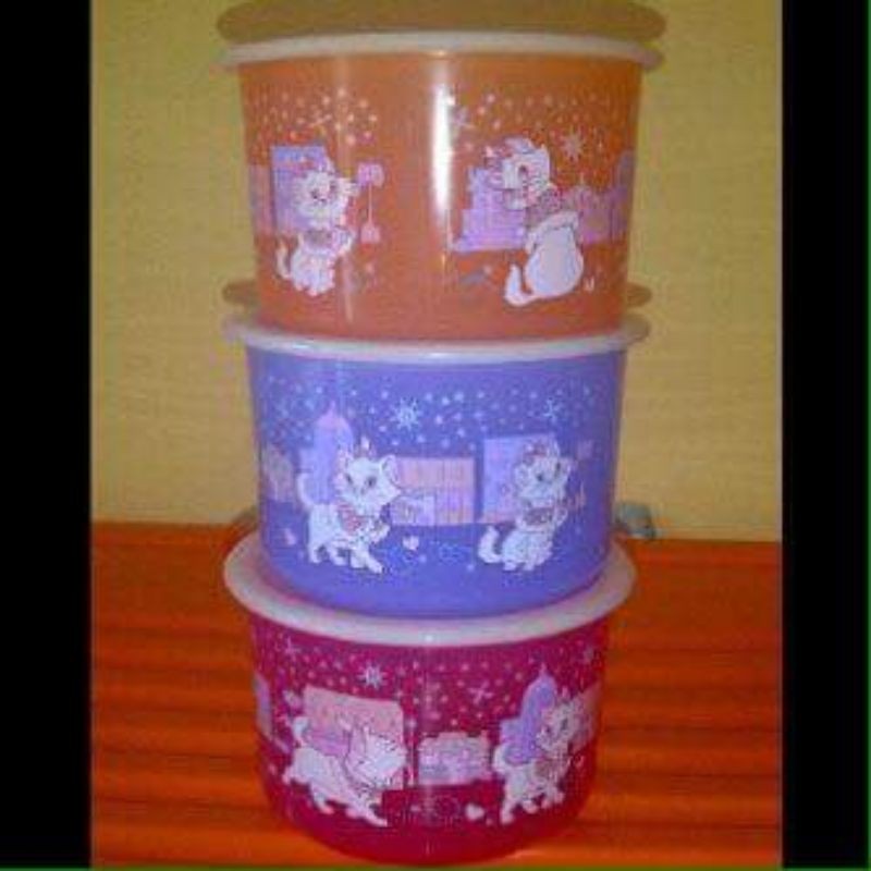 Jual canister Marie cat Hrg satuan,rare tupperware. | Shopee Indonesia