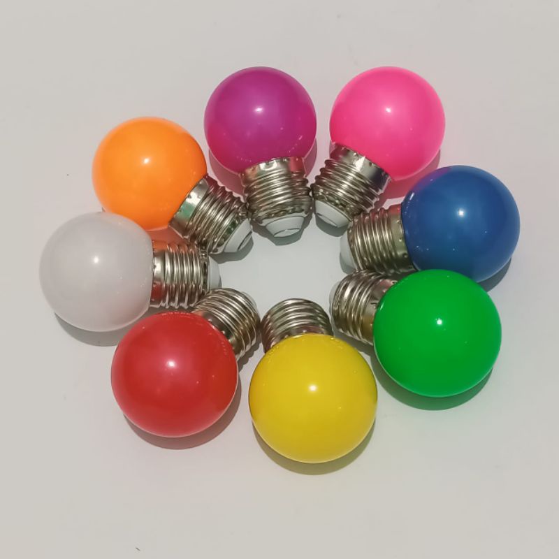 Jual Bohlam LED Dekorasi BULAT BERWARNA Lampu LED Bulb BULAT WARNA ...