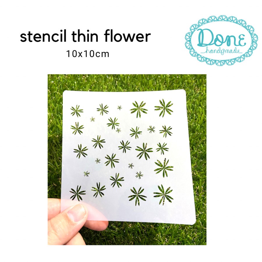 Jual Stencil flower stencil bunga scrapbooking decoupage texture sheet ...