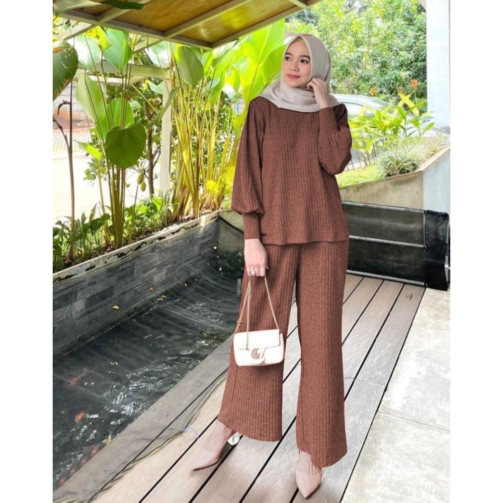 Jual ELDE 12 - SET HARAGA ( L - XL - XXL - 3XL ) STELAN BAHAN KNIT ...
