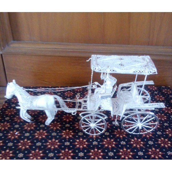Jual Souvenir Miniatur Andong Silver khas Kotagede Yogya | Shopee Indonesia