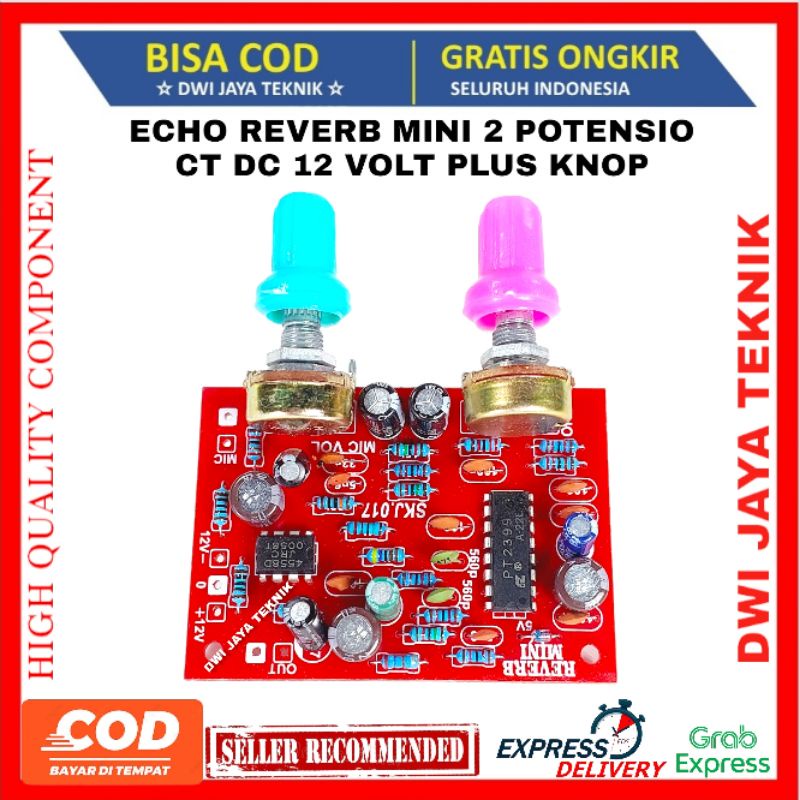 Jual Kit Echo Reverb Mini 2 Potensio Plus FREE Knop Potensio | Shopee ...