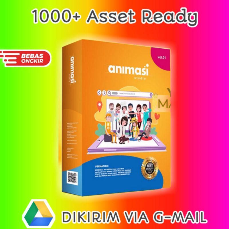 Jual Animasi Studio Template | 1000+ Video Animasi Assets | Shopee ...