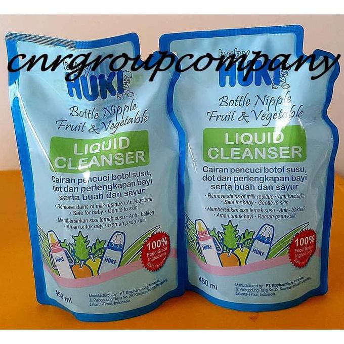 Jual PROMO MURAH Huki Liquid Cleanser Sabun Cuci Botol Dot Bayi 450 ml ...