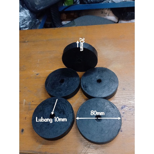 Jual Karet Kabin 80x20xmM10 Alas Ganjelan Peredam Getaran Mesin ...
