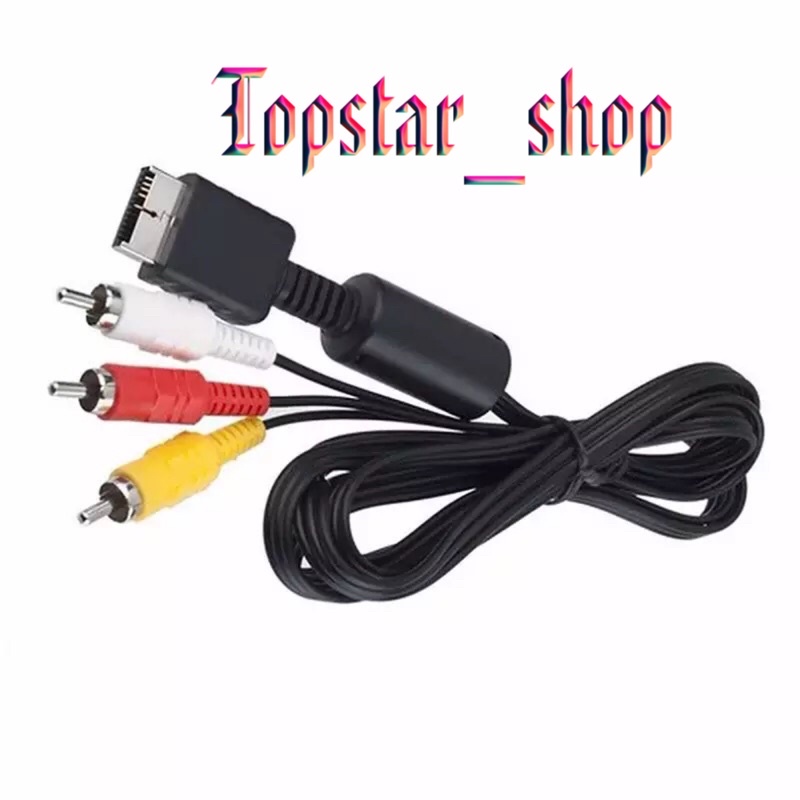 Jual Kabel av rca ps1 ps2 ps3 kabel audio video PlayStation | Shopee ...