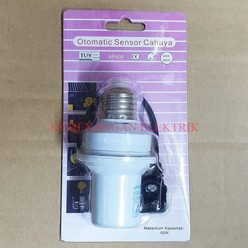 Jual FITTING LAMPU SENSOR CAHAYA OTOMATIS E27 TUV / AUTOMATIC UNTUK ...