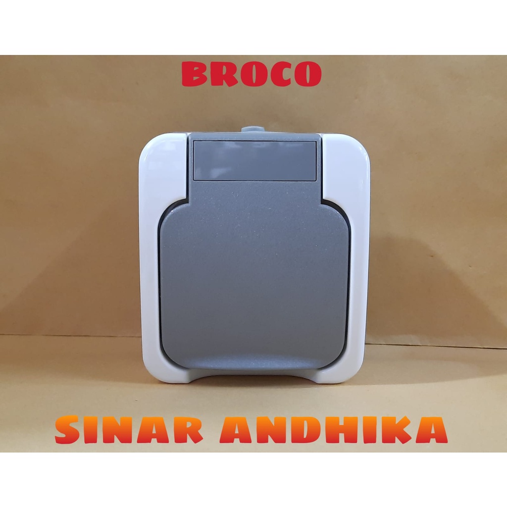 Jual Stop Kontak Single Broco Weather Proof Atlantic 2151 | Shopee ...
