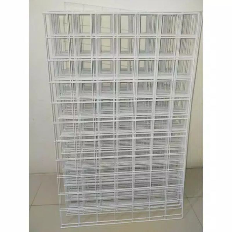 Jual Jaring Ram Dinding 75 × 115 Cm / Gantungan Kawat Hook Grid Wall ...
