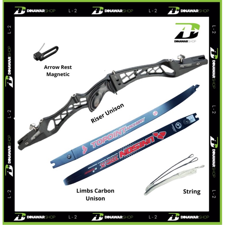 Jual Busur Panah ILF Riser Unison Limbs Carbon Unison Topoint Recurve Bow ILF | Shopee Indonesia
