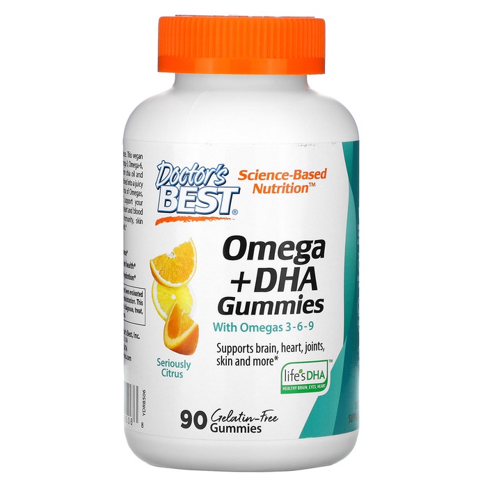 Jual Doctor's Best Omega + DHA with Omega 3-6-9 90 Gummies | Shopee ...