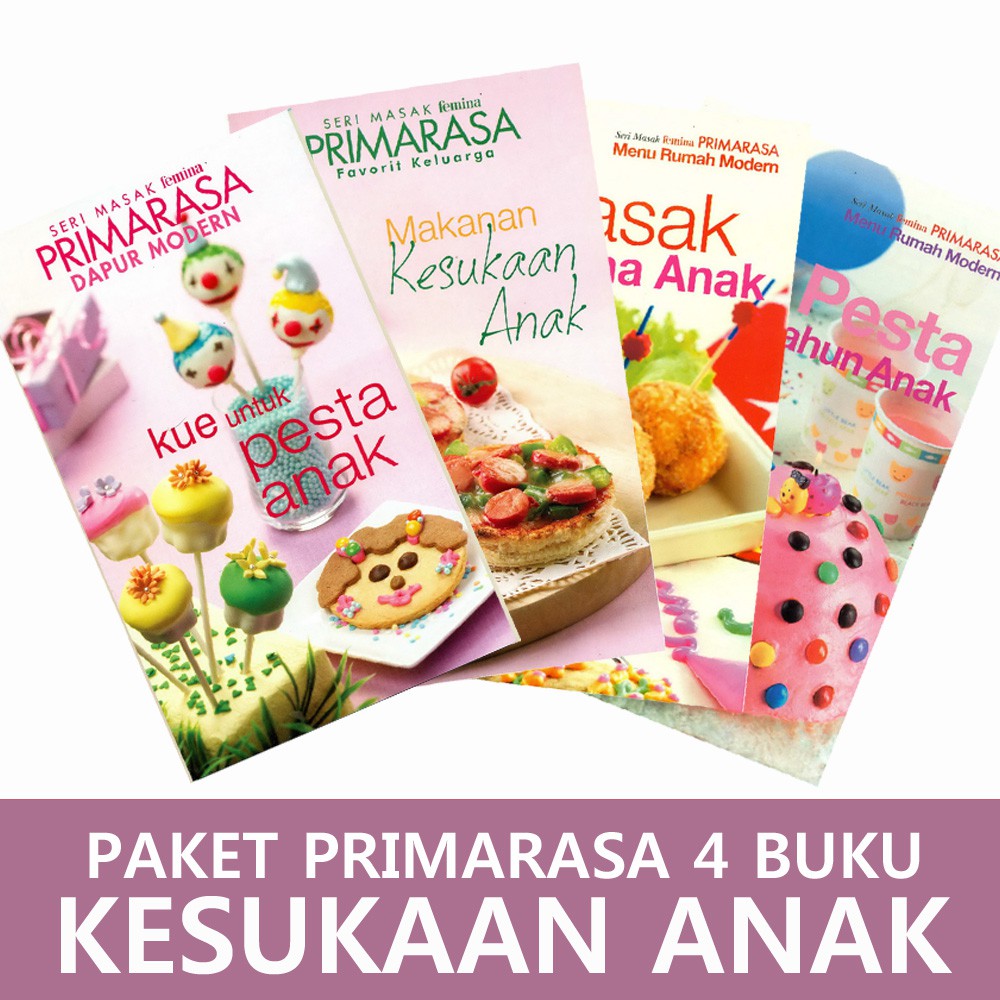 Jual PAKET PRIMARASA 4 BUKU MENU KESUKAAN ANAK | Shopee Indonesia
