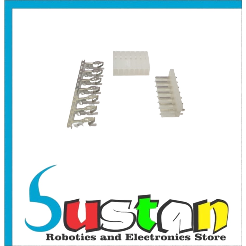 Jual KONEKTOR CH 3.96MM 7P 1SET STRAIGHT PIN SOCKET METAL REED TERMINAL ...