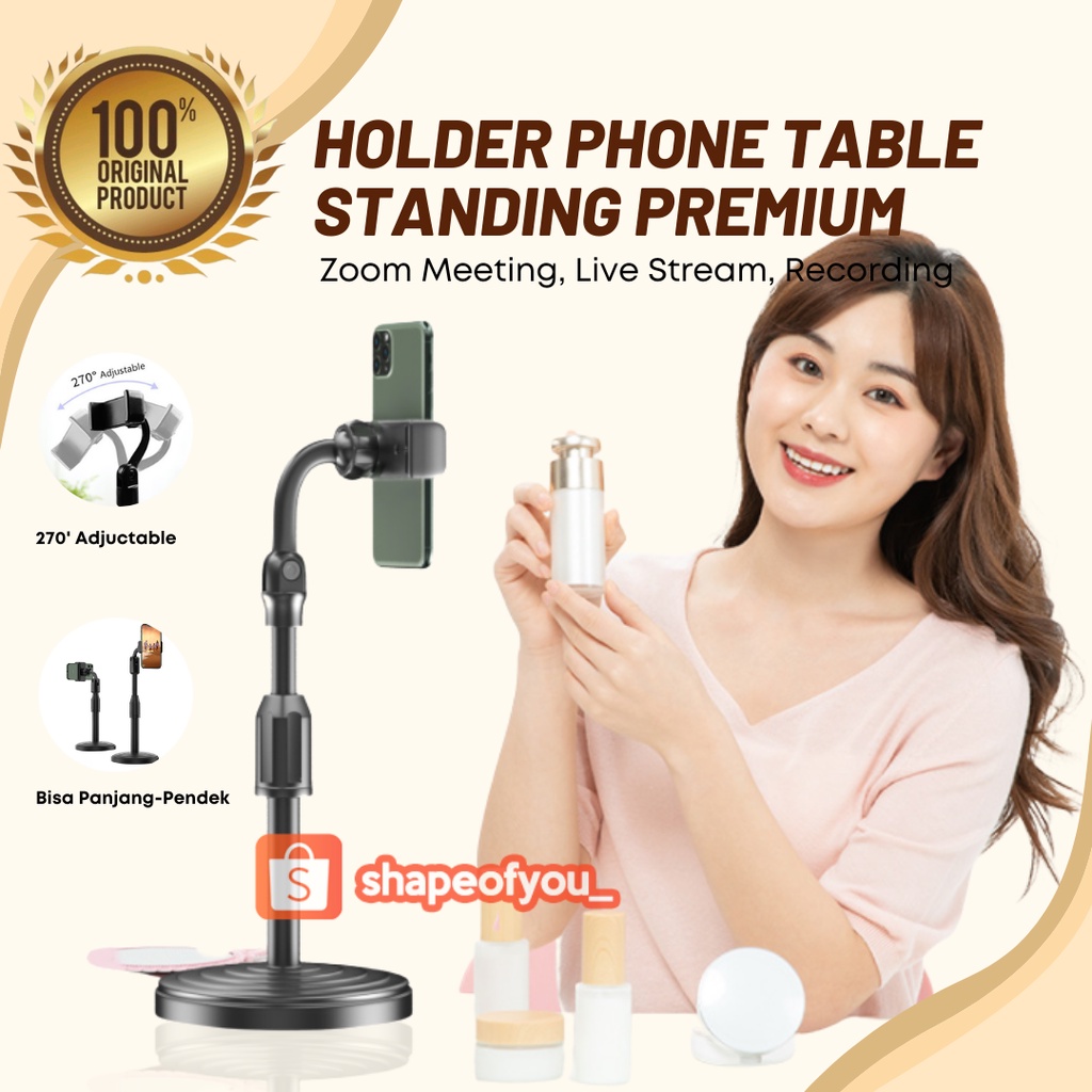 Jual Phone Stand Holder Handphone Hape HP Standing Selfie Broadcasting ...