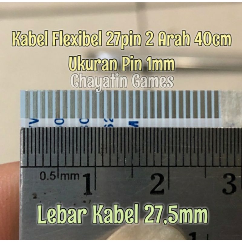 Jual Kabel Flexibel 27 Pin KASAR 2 ARAH Panjang 40cm - Ukuran Pin 1mm ...