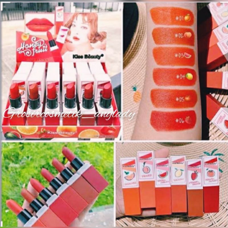 Jual PER6PC!!!LIPSTICK FRUIT KISS BEAUTY NO 36227 | Shopee Indonesia
