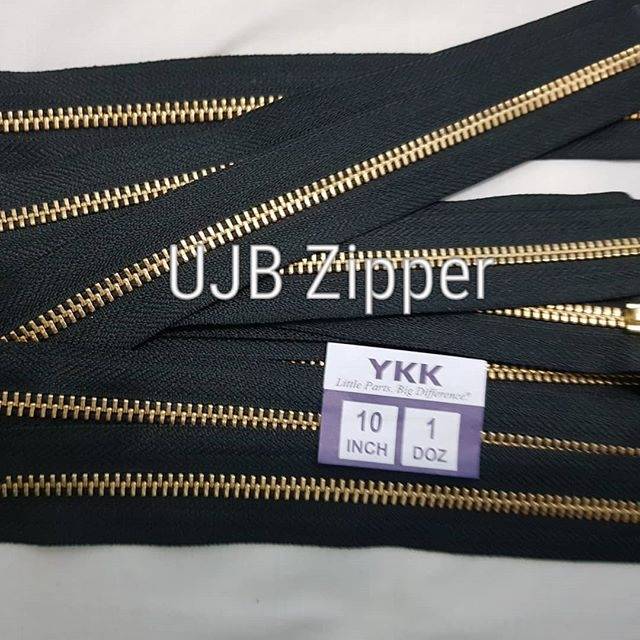 Jual Resleting gigi besi 10 inci YKK (2 way) return | Shopee Indonesia