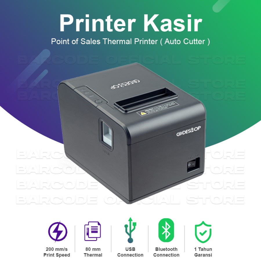 Jual Printer Thermal Codeshop CBT-80 Struk Thermal 80 mm - USB ...