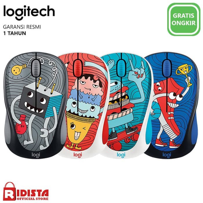 Jual Mouse Wireless Logitech M238 Doodle Collection - L079 ...