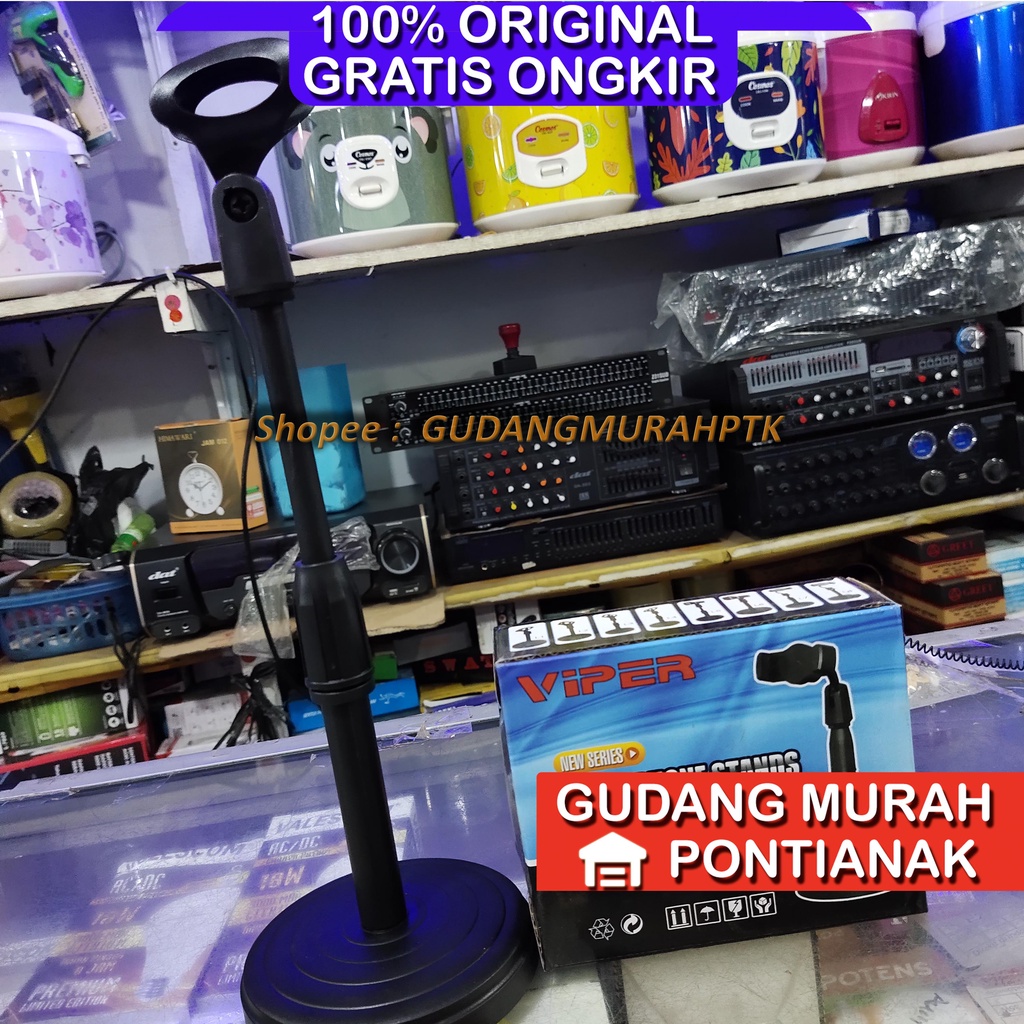 Jual Stand mic Serbaguna bisa di tinggi rendah kan dudukan mic tiang ...