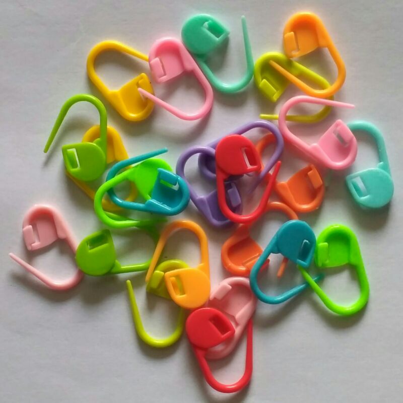 Jual Peniti Kemiti Plastik Hijab Penanda Sulam Warna Warni 10 Pcs ...