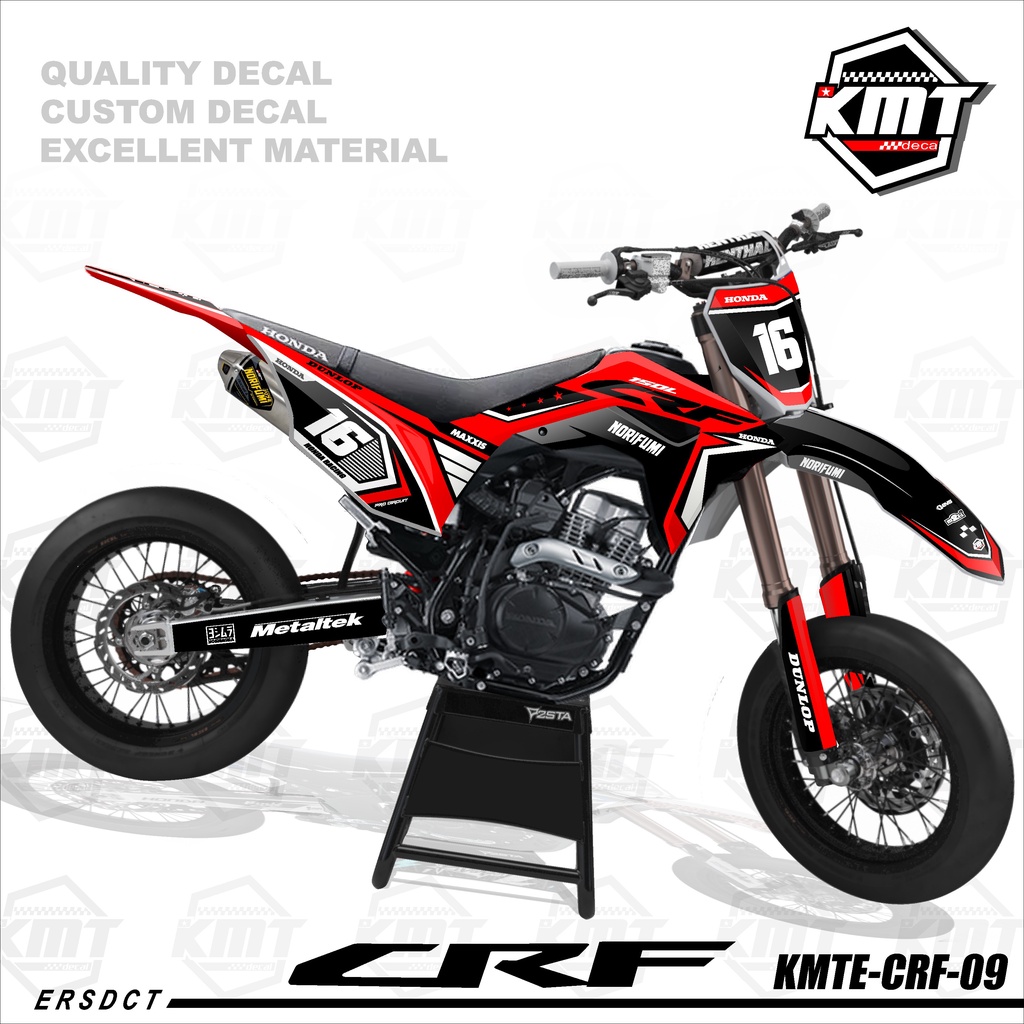 Jual (COD) Decal CRF150L supermoto full body decal crf150 full body ...
