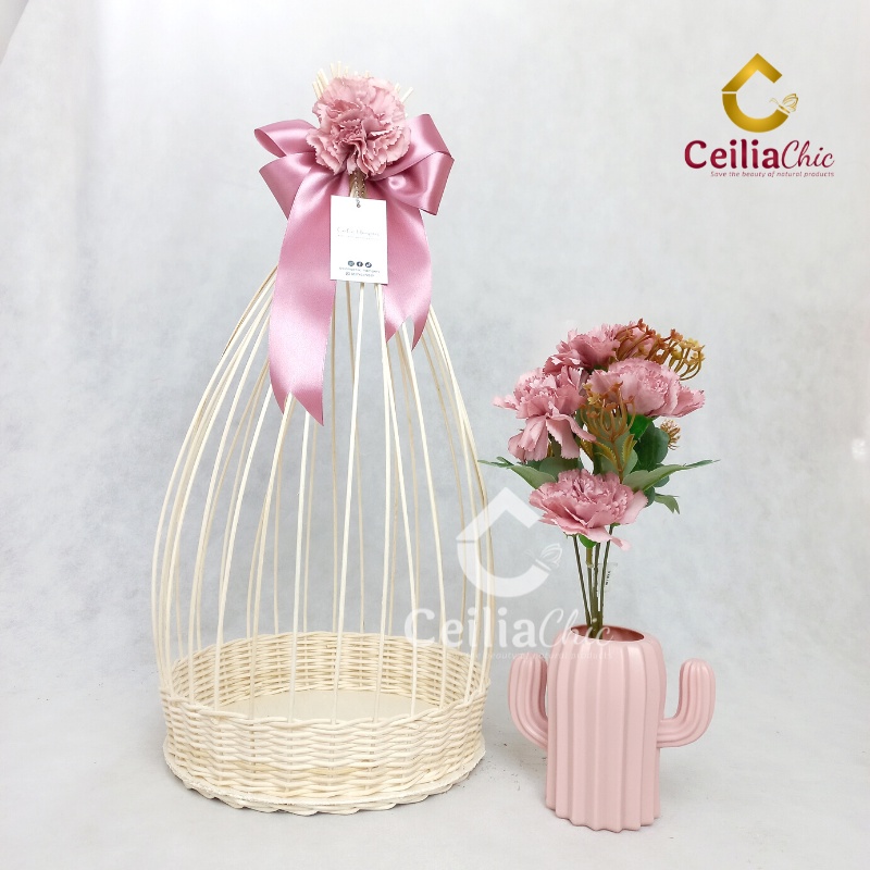 Jual Keranjang Tempat Box Seserahan Hantaran Rotan Hampers Parcel Mahar ...