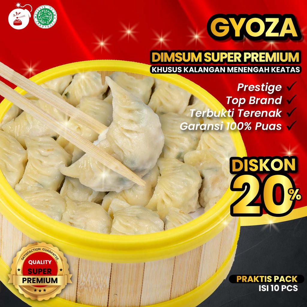 Jual Dimsum Gyoza / Dumpling / Kuotie Isi 10 Pcs - Frozen Food Halal ...