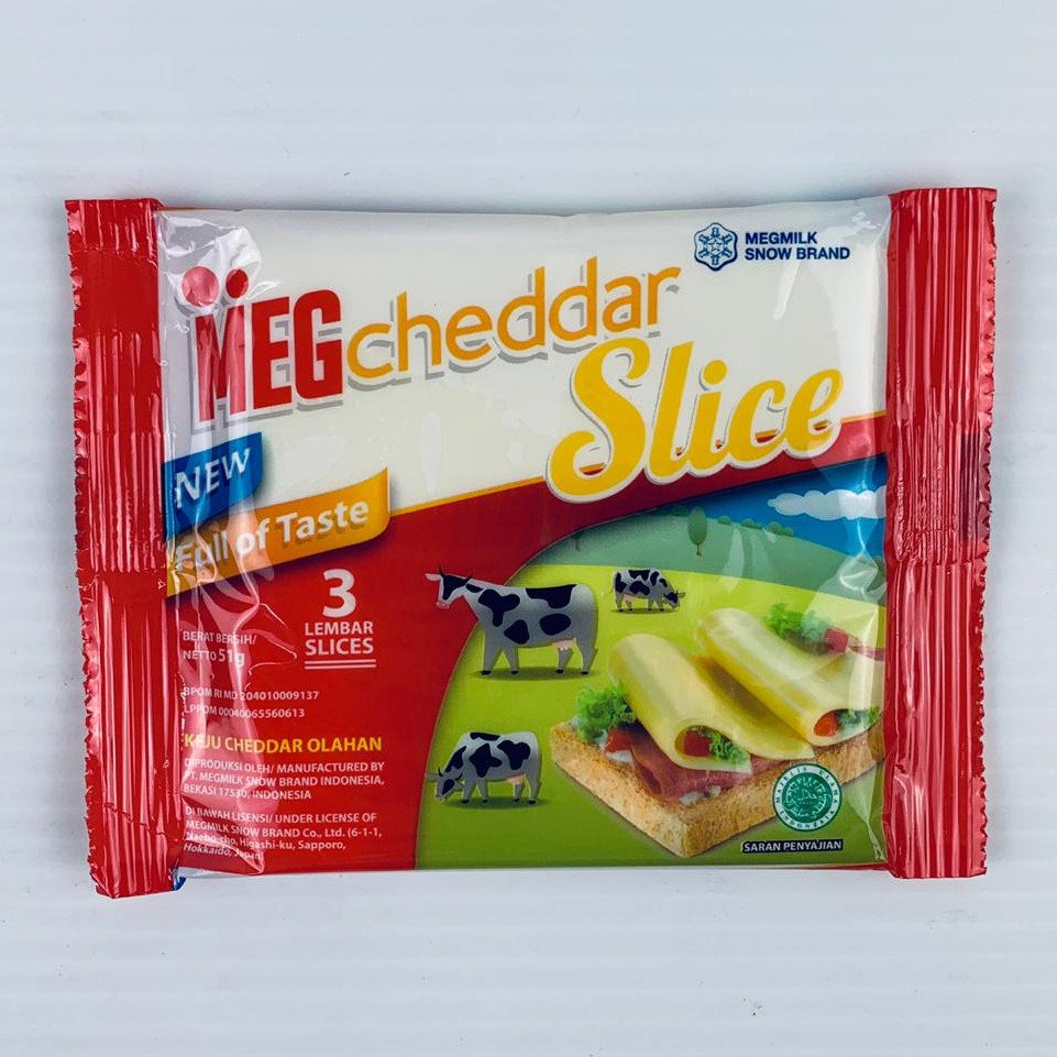 Jual MEG CHEDDAR SLICE NEW FULL OF TASTE/KEJU CHEDDAR | Shopee Indonesia