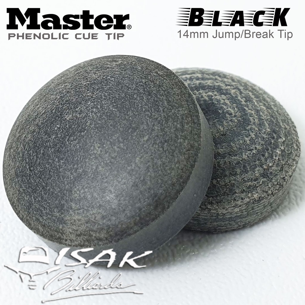 Jual Black Phenolic Jump Break Tip - Cue Tips Bola Loncat Billiard ...