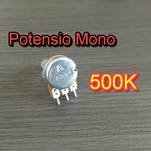 Jual 5Pcs potensio mono 500k potensiometer 500 k meter kilo ohm ...