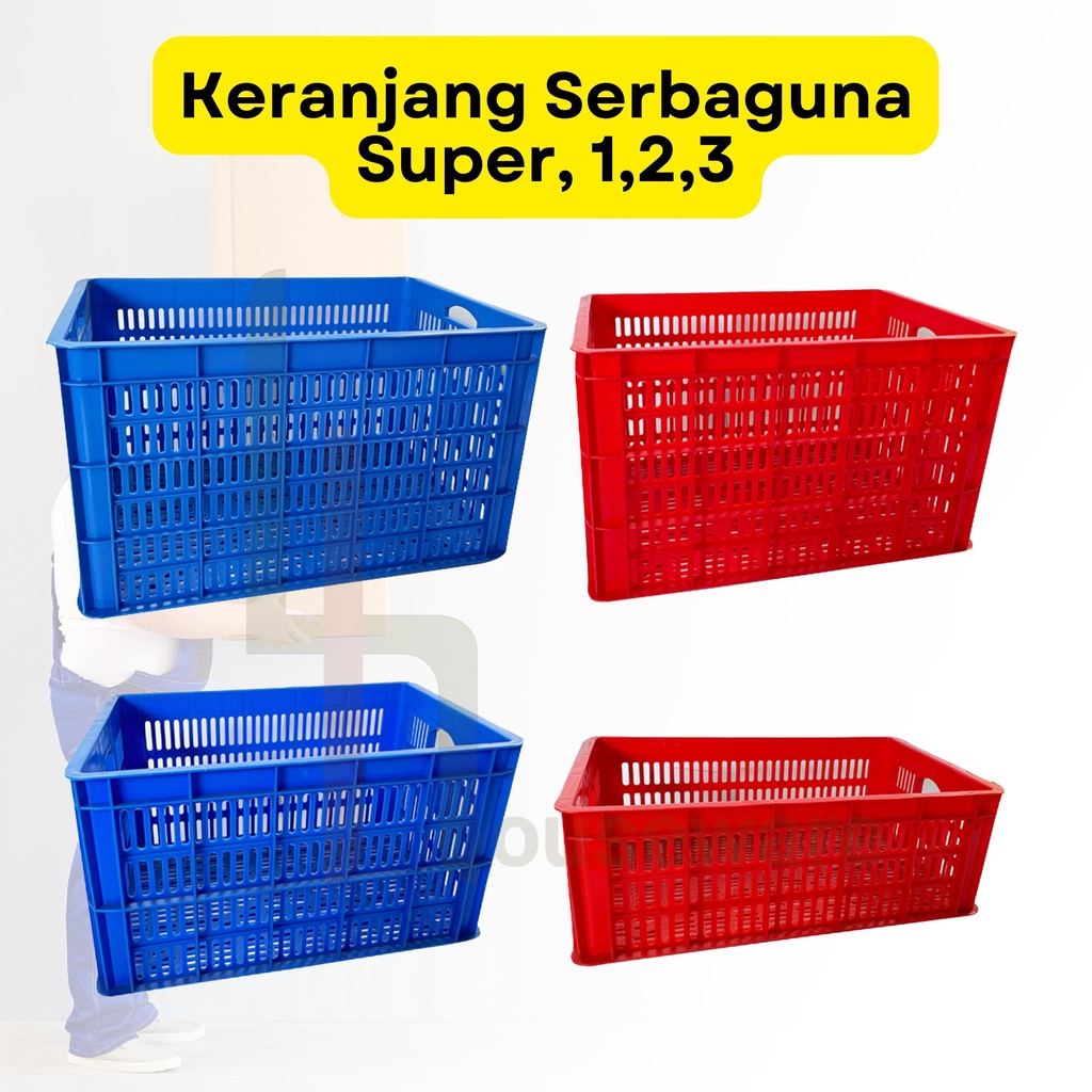 Jual Keranjang SG No. 1, 2, 3, Super Warna / Keranjang Industri Plastik ...