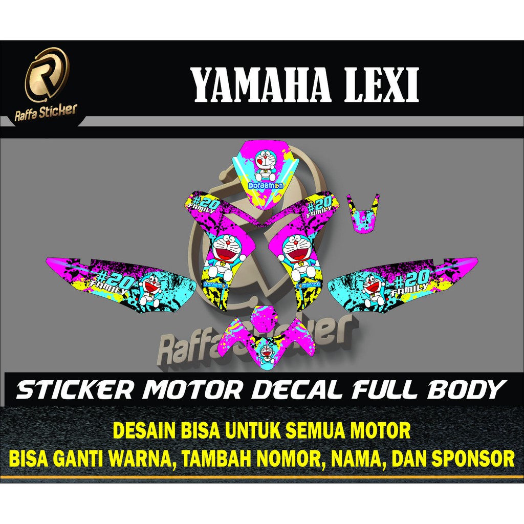 Jual Decal Yamaha Lexi decal lexi doraemon fullbody decal yamaha lexi ...