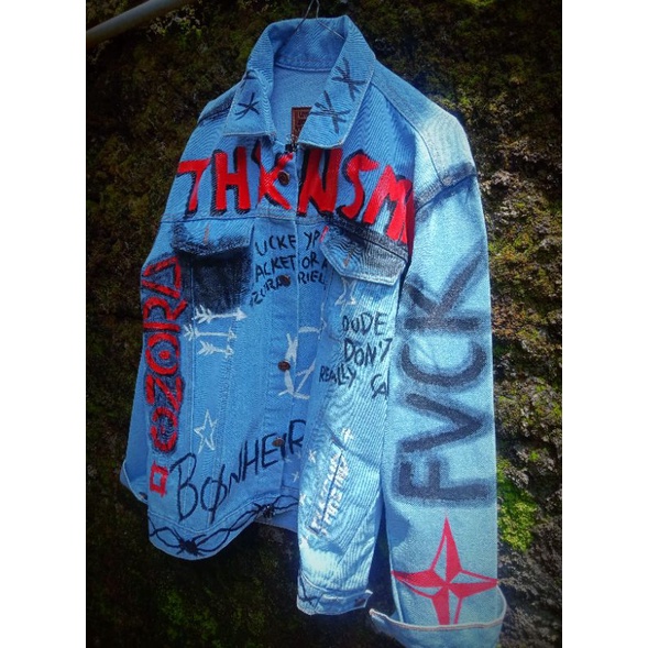 Jual JAKET DENIM CUSTOM ANAK MOTOR KEREN BISA REQUEST GAMBAR | Shopee ...