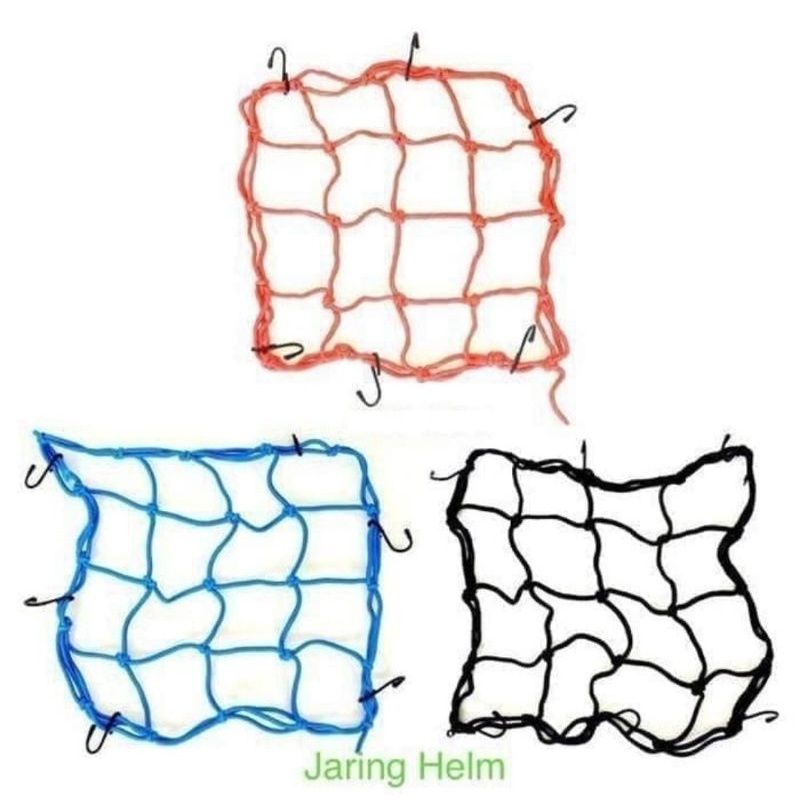 Jual [GROSIR] Jaring Helm Motor Moto Tali Jala Jok Pengikat Ikat Helem ...