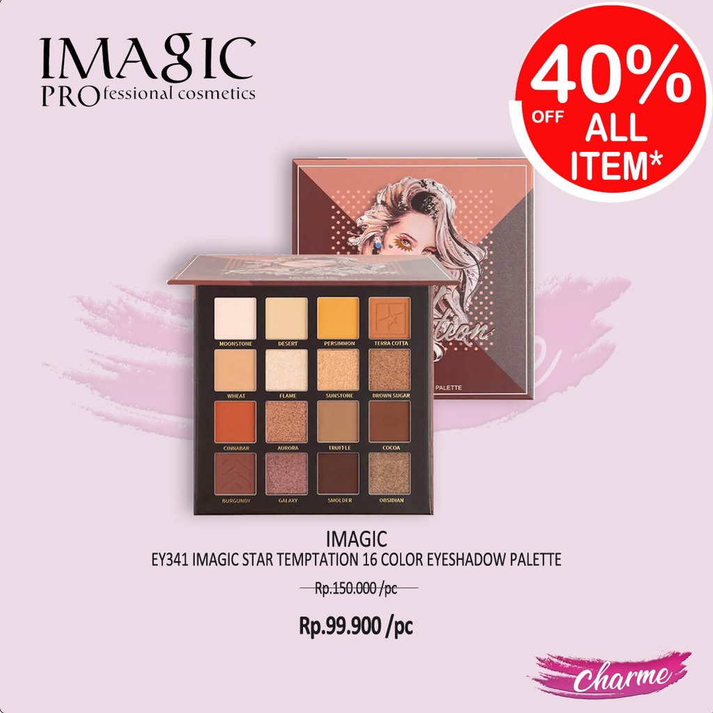 Jual (READY & ORI) Imagic Star Temptation 16 Color Eyeshadow Pallete EY ...