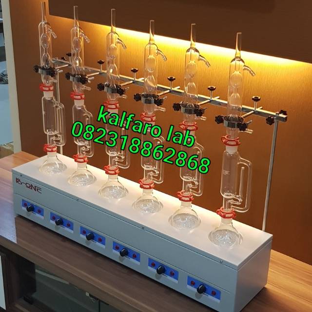 Jual Soxhlet extractor,extraction unit electrothermal 6 set ,heating ...