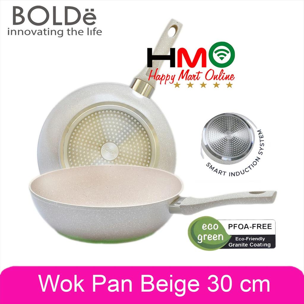 Jual Bolde Super Pan Wok 30CM Beige Granite Coating Pannci Wajan ...