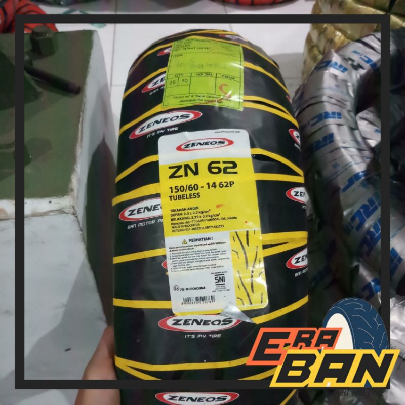 Jual BAN ZENEOS ZN62 150 60 RING 14 TUBELESS AEROX XMAX | Shopee Indonesia