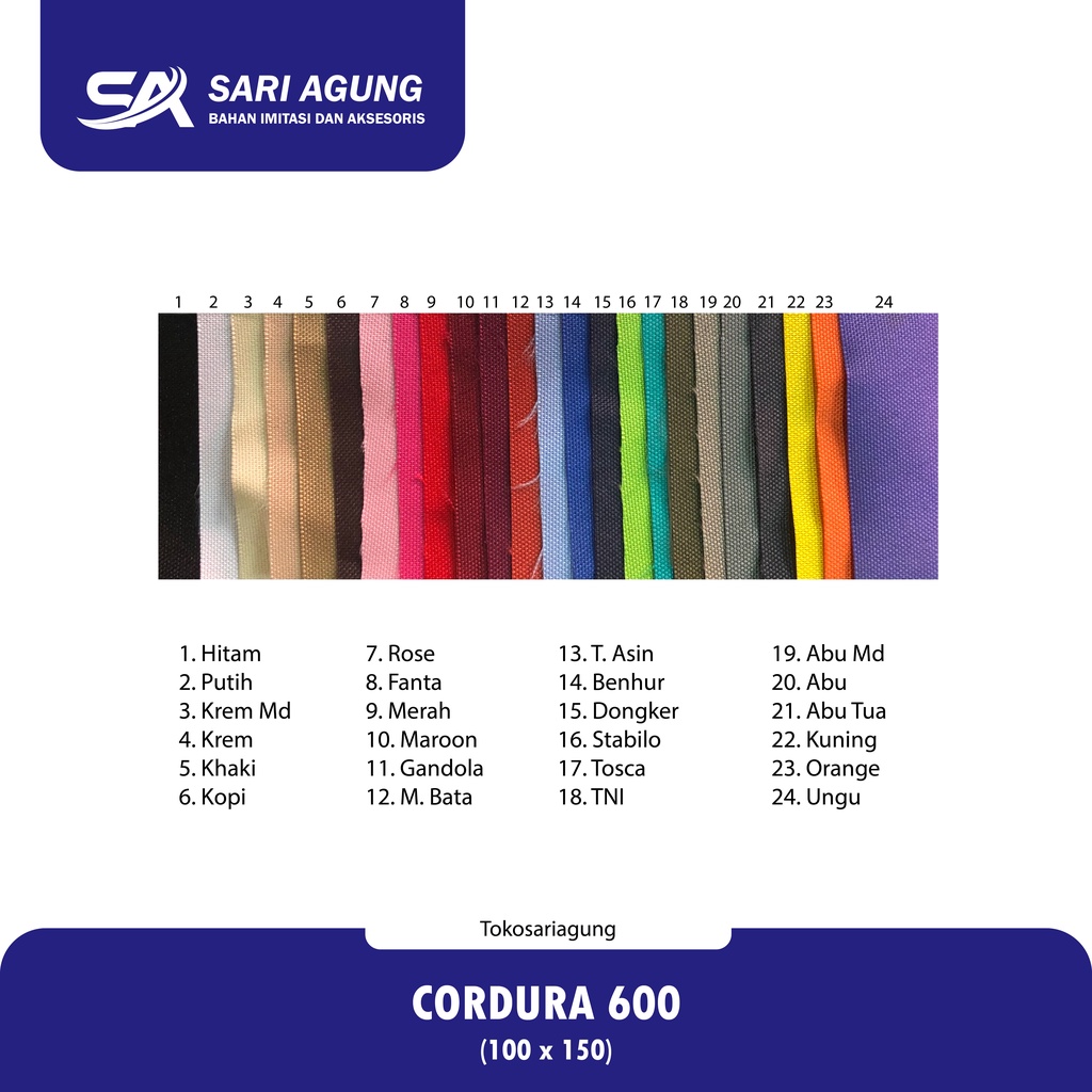Jual [PESANAN ROL] CODURA 600D | ISI 44 dan 45 METER | Shopee Indonesia