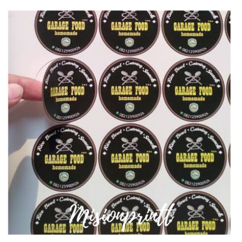Jual CETAK STIKER LABEL PRODUK KEMASAN - STIKER VINYL A3 | Shopee Indonesia
