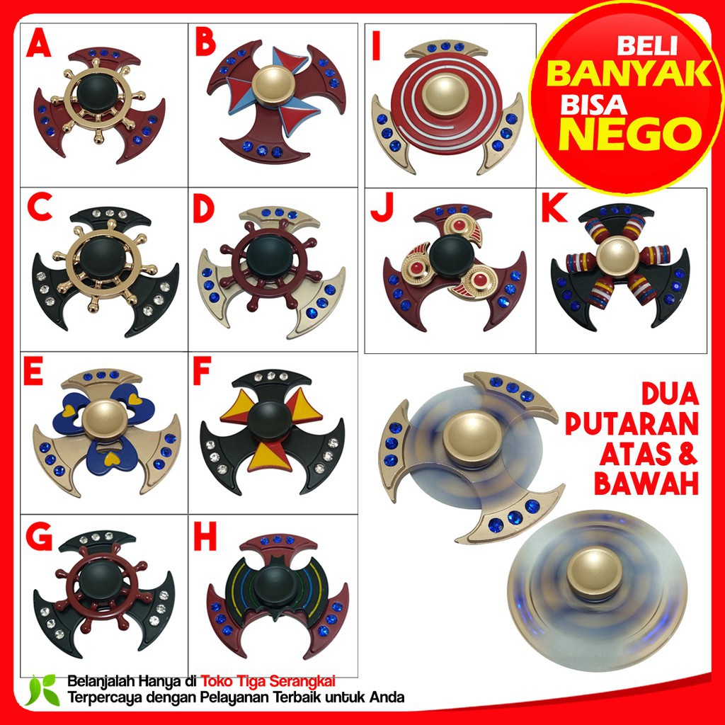 Jual AHA Fidget Spinner Dual Metal | Shopee Indonesia