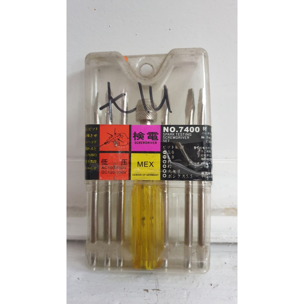 Jual MULTIFUNGSI! Obeng Jam Test Pen Set Spark Testing Magnetic Small ...