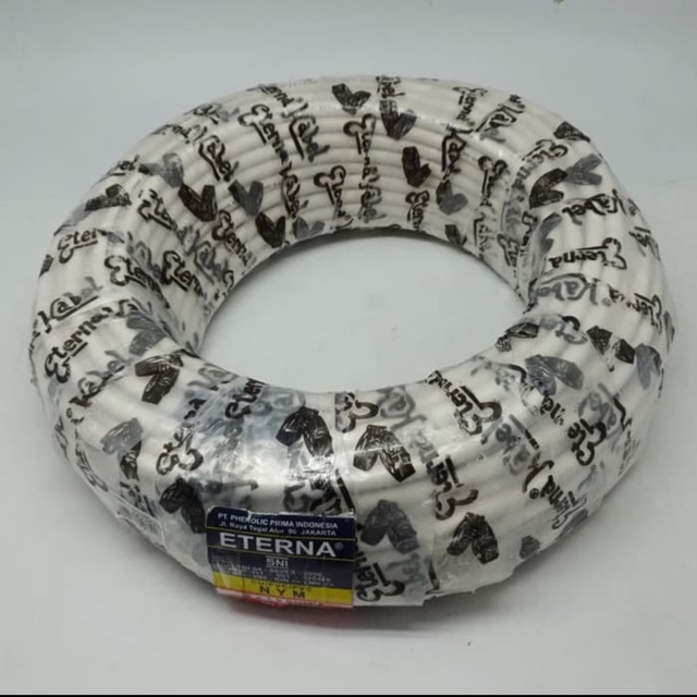 Jual Kabel Listrik Eterna Tunggal NYM 2x1,5MM 50M/Roll | Shopee Indonesia