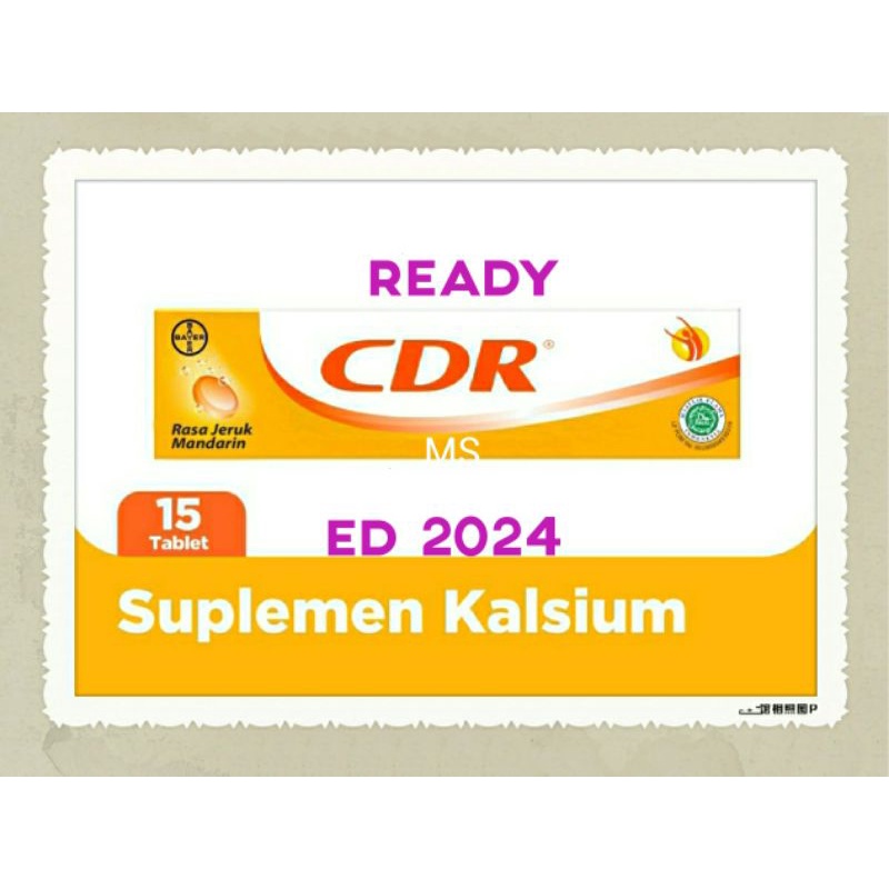 Jual CDR 15 TABLET / VITAMIN C / CDR | Shopee Indonesia