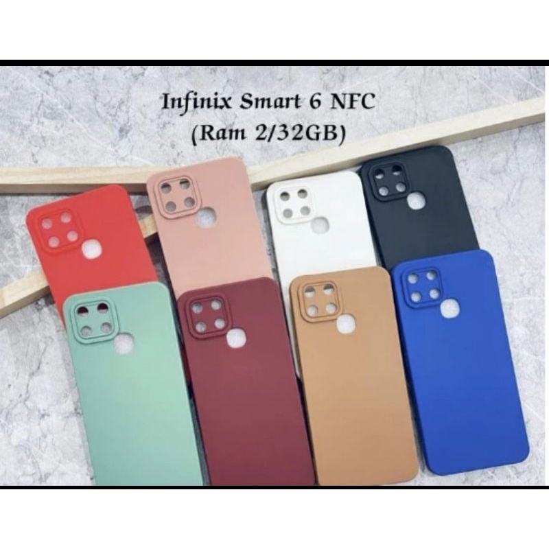 Jual Infinix Smart 6 Case Pro Camera Matte Silikon Warna Candy Protect ...