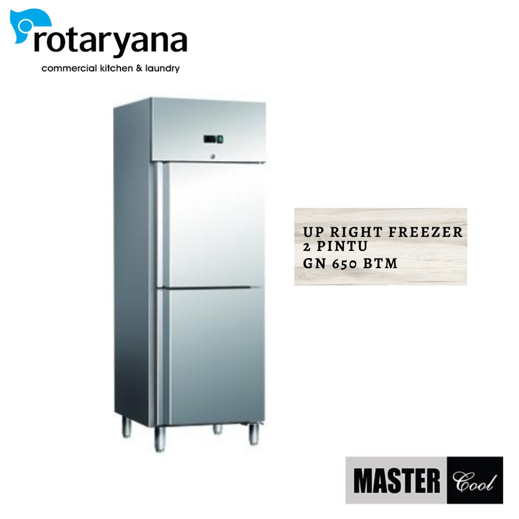 Jual Upright Freezer 2 Door Stainless Steel Model GN 650 BTM Brand ...